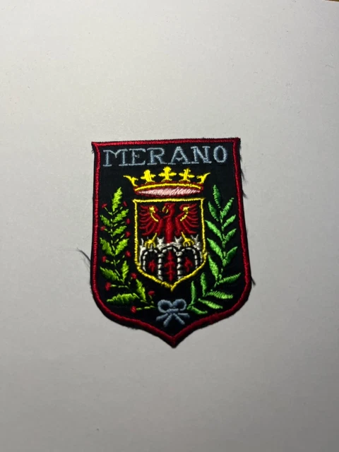 MERANO ECUSSON BRODE Embroidered Patch Wappen Kamm Cresta Stemma ...