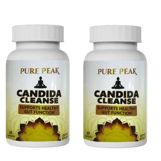 CANDIDA CLEANSE\ COMPLEX Support Capsules Detox and-Cleanse Supplement ...
