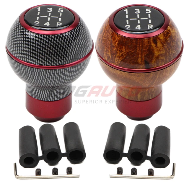 5 SPEED UNIVERSAL Manual Car Shift Knob Gear Stick Shifter Lever ...