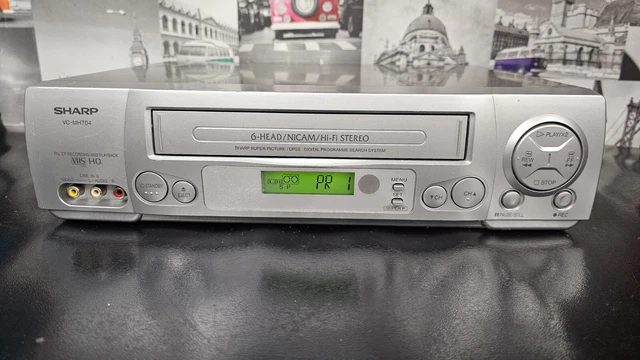 SHARP VC-MH704 NICAM 6 Teste Vcr Videocassetta Lettore EUR 46,50 ...