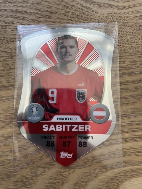 MATCH ATTAX UEFA Euro 2024 Sabitzer Chrome Shield Trading Card £1.75 ...