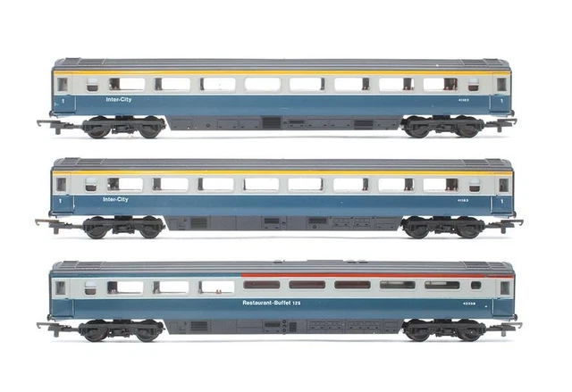 LIMA 'OO' GAUGE Rake Of 3 Br Blue/Grey Assorted Intercity Coaches £74. ...