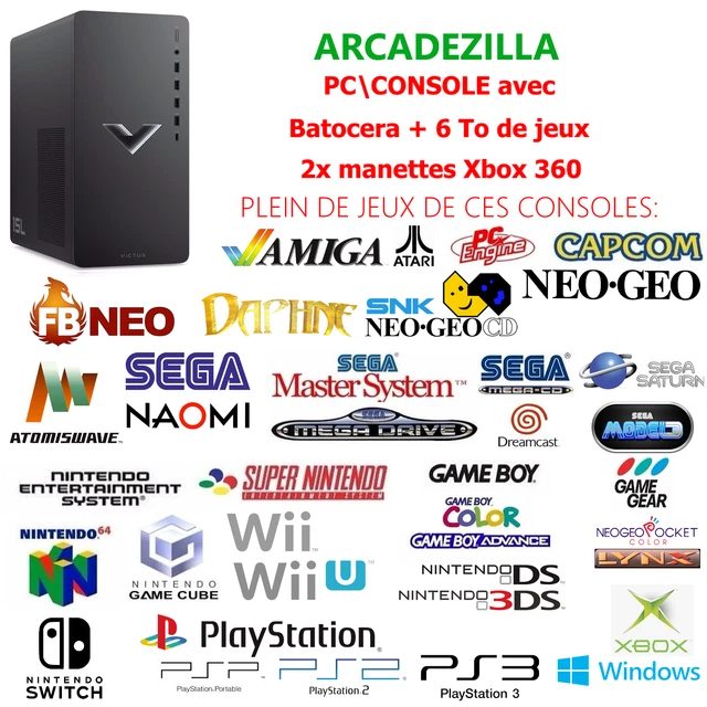 ARCADE/PC CONSOLE WITH 6TB HDD+Batocera+Emulators & Retrogaming £768.59 ...
