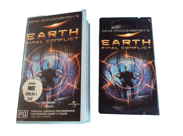 EARTH FINAL CONFLICT VIDEO VHS RODDENBERRY Vol 1 - 1978 🔥Collector Card ...
