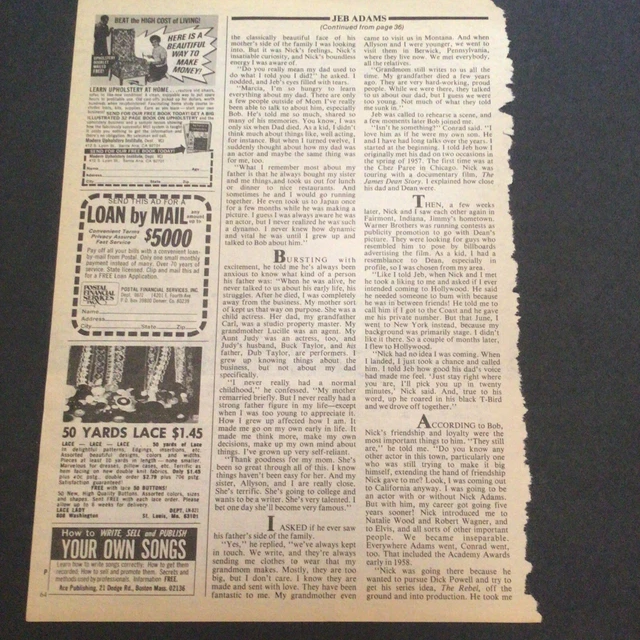 MARK EDEN BUST Developer Ad Clipping Original Magazine Ad Cindy James ...