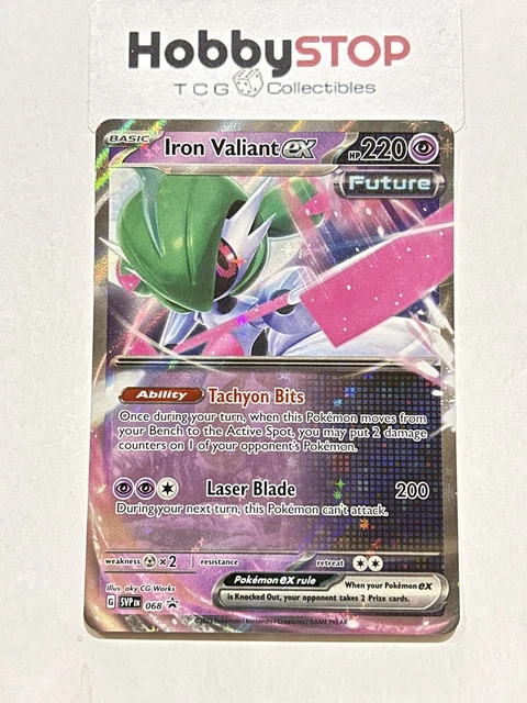 POKÉMON TCG IRON Valiant ex [SVP 068] Scarlet & Violet Black Star Promo ...