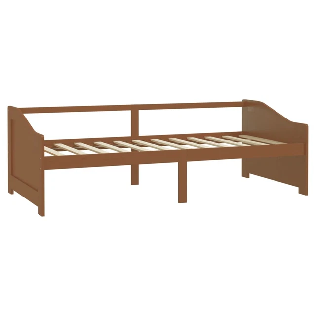 DAYBED SOLID PINEWOOD Honey Brown 204x98x66 cm 90x200cm Sofa Bed Guest ...