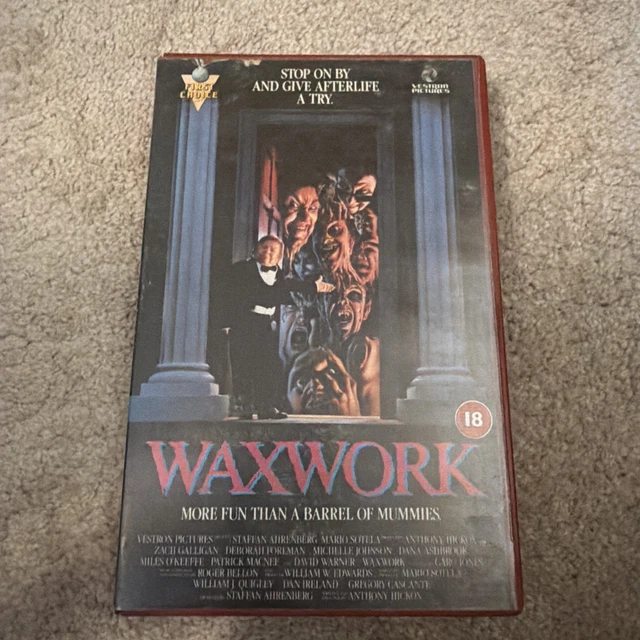 V RARE WAXWORK Vhs Ex Rental Vintage Video Tape £15.81 - PicClick UK