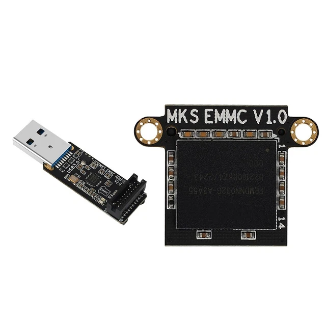 MKS EMMC 32G Memory Expansion Card+MKS EMMC-ADAPTER V2 USB 3.0 Card ...
