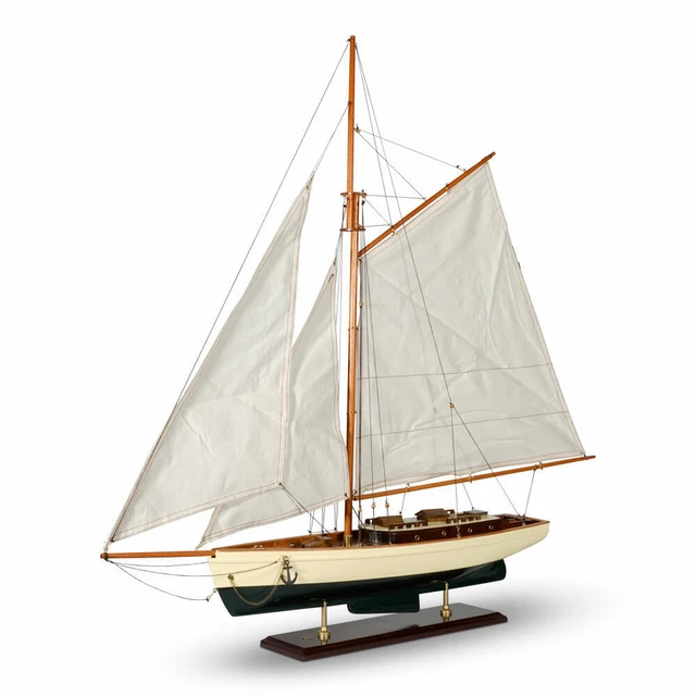 AUTHENTIC MODELS MODÈLE de bateau 1930s Classic Yacht Large Voilier ...
