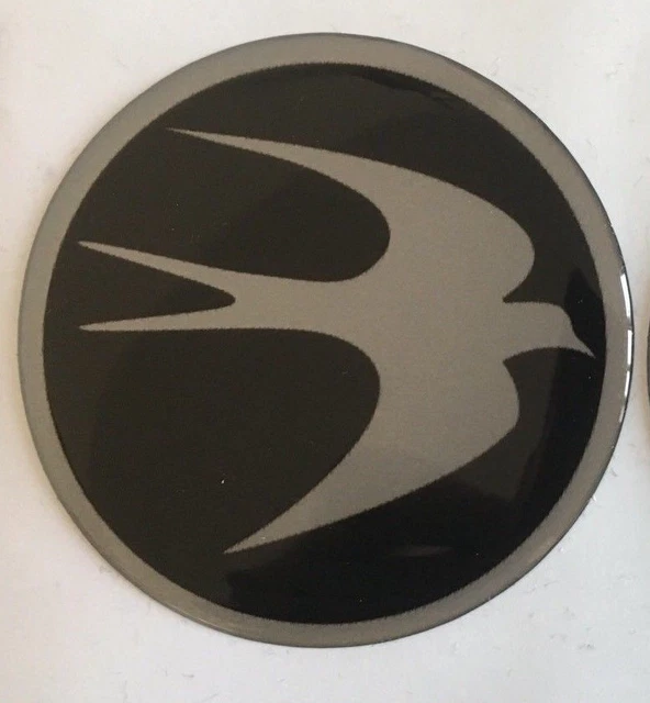SWIFT WHEEL CENTRE cap caravan circular bird logo badge 60mm Black an ...