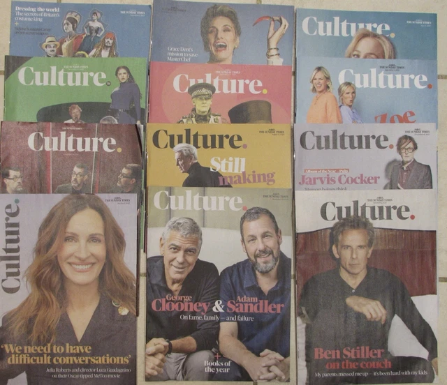 SUNDAY TIMES CULTURE Magazine - Bundle of 12 Issues - All 2025 £11.99 ...