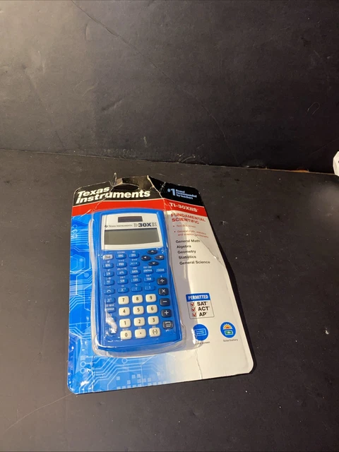 TEXAS INSTRUMENTS TI-30X IIS Blue 2-Line Scientific Calculator SAT ACT ...