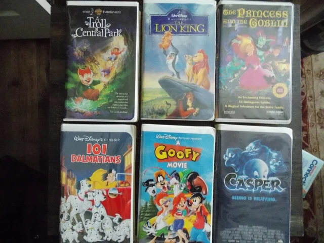 WALT DISNEY CLASSIC VHS Tapes Lot of 6 ~ Rare Collection~ Black Diamond ...