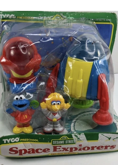 1997 TYCO SESAME Street Space Explorers Big Bird Moon Rocket £12.99 ...