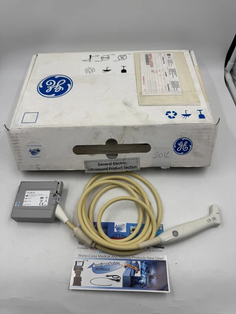 GE L8-18I-SC ULTRASOUND Transducer Probe Case 2012 linear array LOGIQ ...