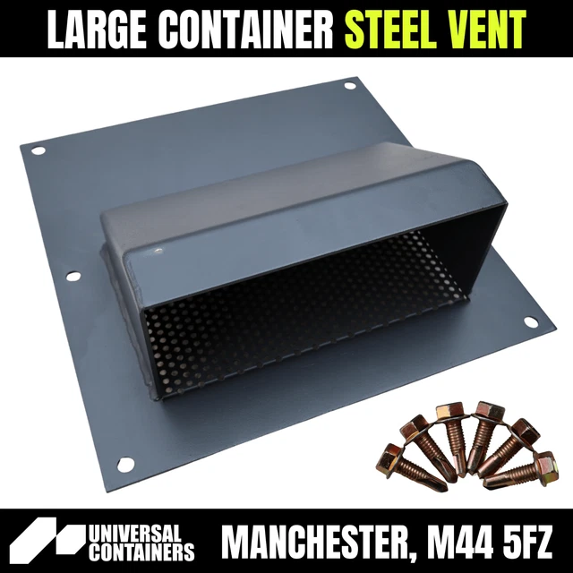 HEAVY DUTY SHIPPING Container Vent with Fly & Rodent Screen – Steel £55 ...