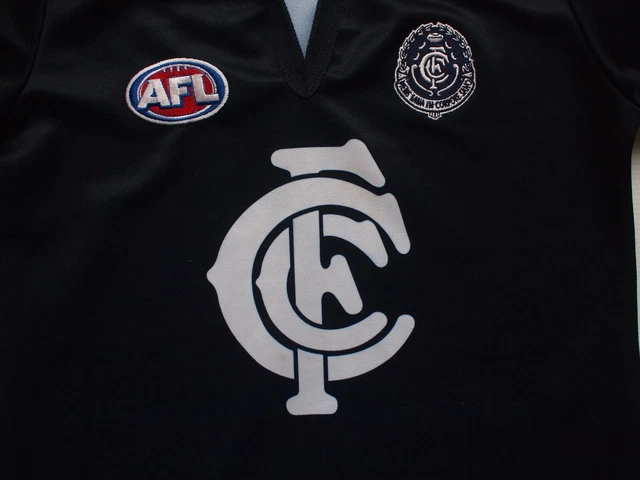 OFFICIAL AFL CARLTON Blues polo shirt - size 76 cm chest - half sleeve ...