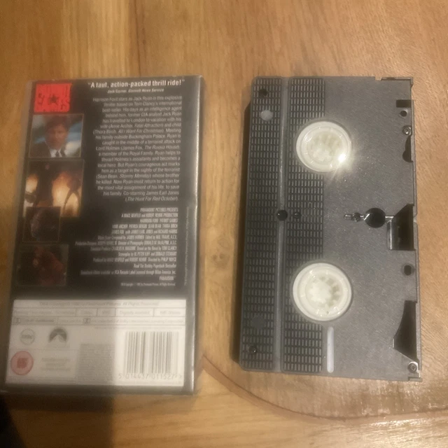 PATRIOT GAMES UK PAL VHS CIC VIDEO 1993 Harrison Ford Richard Harris ...