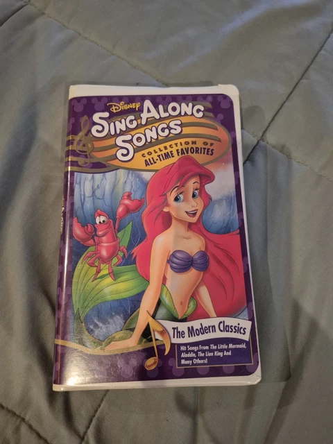 DISNEY SING ALONG Songs The Modern Classics VHS 1997 Little Mermaid ...