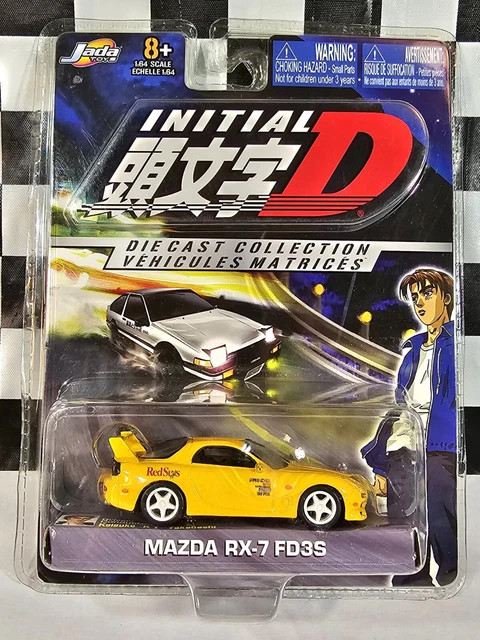 INITIAL D 1:64 Scale JADA Diecast Mazda RX7 FD3S 2004 Model Drift Car ...