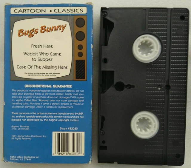 VHS BUGS BUNNY Cartoon Classics 83030 Vol 1 (VHS, 1991) EUR 11,19 ...