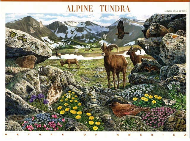 USA 2007 ALPINE TUNDRA 10 STAMP SHEET 9th IN S SERIES SCOTT 4198 MNH £8 ...