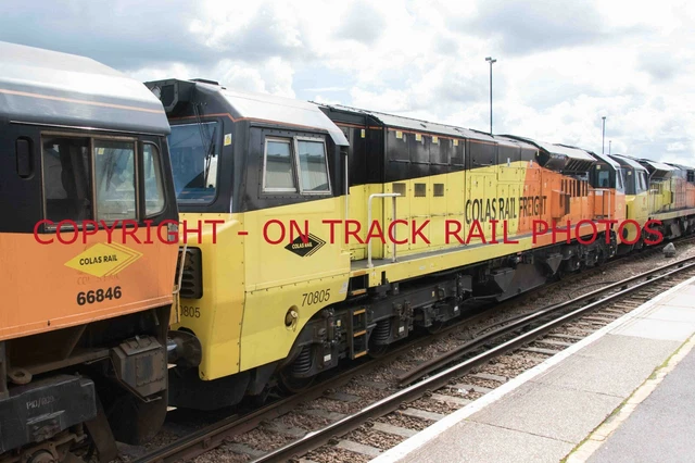UK RAILWAY PHOTOGRAPH Of Class 70 70805. Rm70-28 £1.70 - PicClick UK