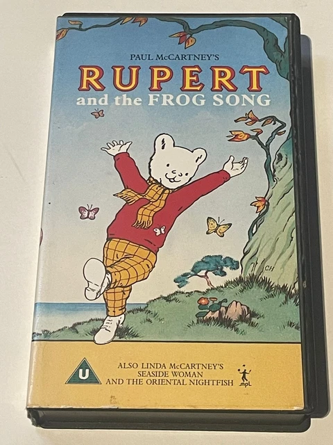PAUL MCCARTNEY'S RUPERT and the Frog Song VHS 1985 Cartoon Fully Tested ...