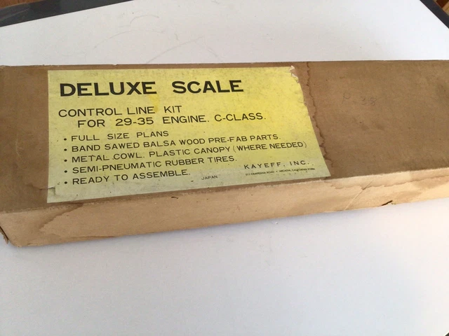 VINTAGE KAYEFF LOCKHEED P-38 Scale Control Line Gas Model Airplane ...