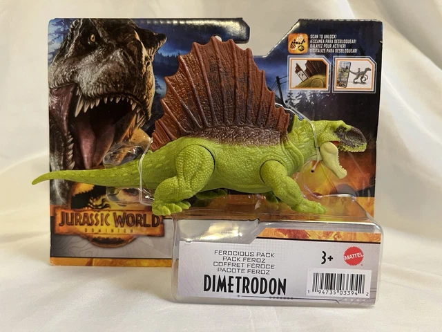 MATTEL JURASSIC WORLD Dominion Ferocious Pack Dimetrodon Dinosaur NEW ...