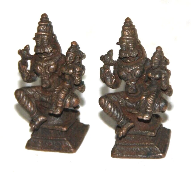 1860'S VINTAGE COPPER Hindu Lord Vishnu Narasimha Avtar Holy Statue ...