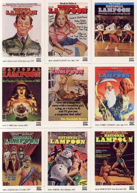 NATIONAL LAMPOON COMPLETE 100 Card Magazine Cover Art Set 21St Century ...
