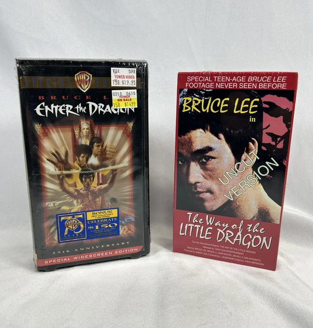 BRUCE LEE VHS Lot New Sealed Enter The Dragon And The way of the little Dragon £20.00 - PicClick UK