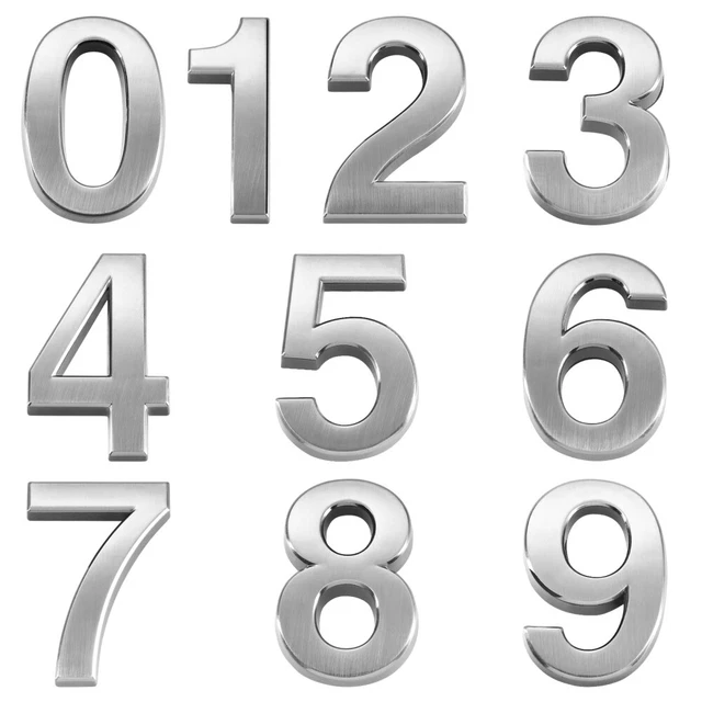 10 PZ NUMERI per cancello numero caratteri esterni numeri moderni EUR 8 ...