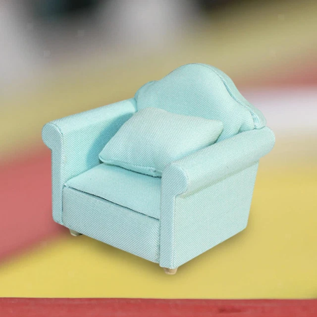 CANAPÉ MINIATURE POUR maison de poupée, modèle de scène de meubles à EUR 10,43 - PicClick IT