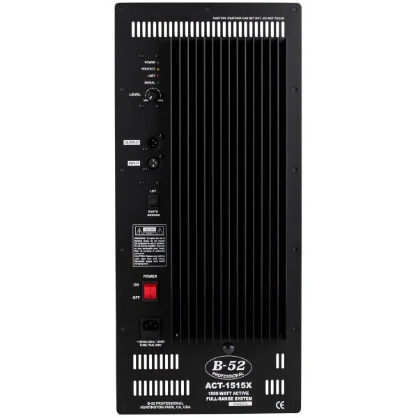 B-52 ACT-1515X-120V AMP 1000 Watt Full-Range Plate Amplifier 4 top or ...