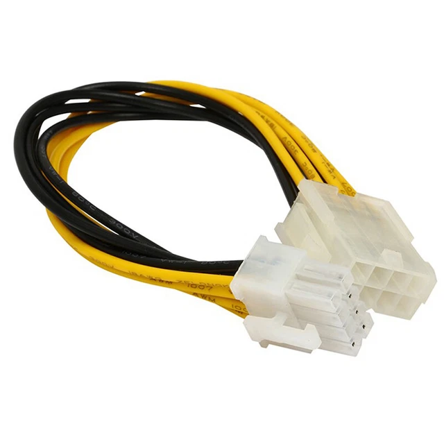 4PIN TO 8PIN motherboard cpu power adapter cable power supply lin~kh ...