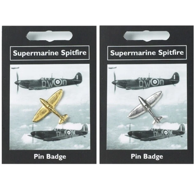 MILITARY WW2 RAF Spitfire Pin Badge Mens Kids Gift Army Battle Of ...