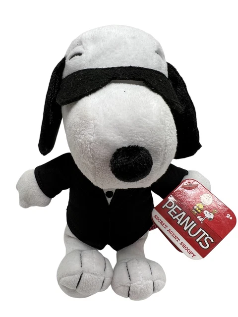PEANUTS SECRET AGENT Snoopy Plush 8" with Original Tags £10.38 ...