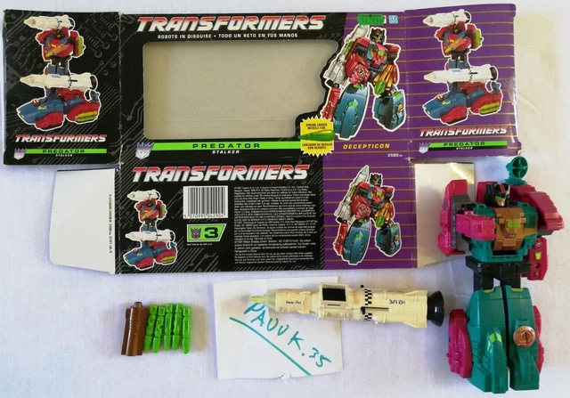TRANSFORMERS G1 / G2 Decepticon Predator Stalker Complete Boxed Vintage ...