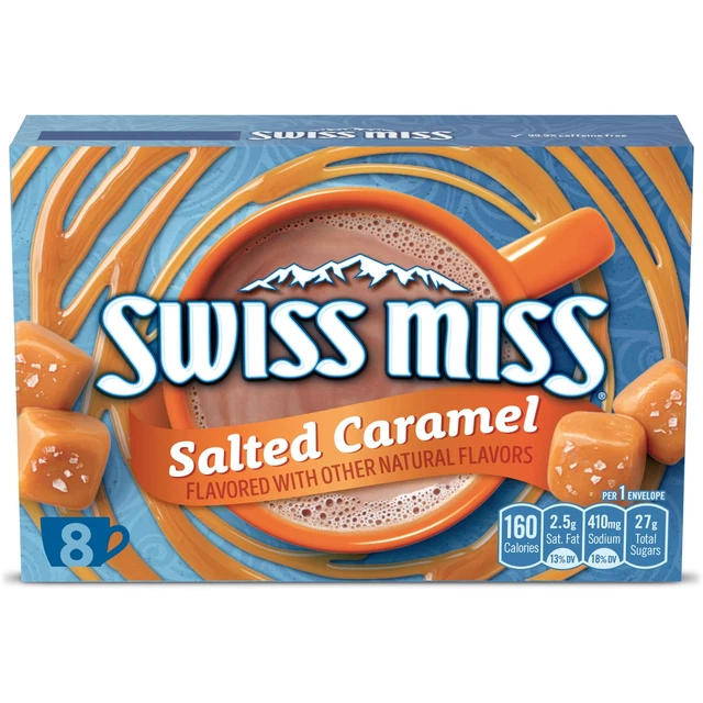 SWISS MISS SALTED Caramel Flavored Hot Cocoa 1.38 Ounce (Pack of 8 ...