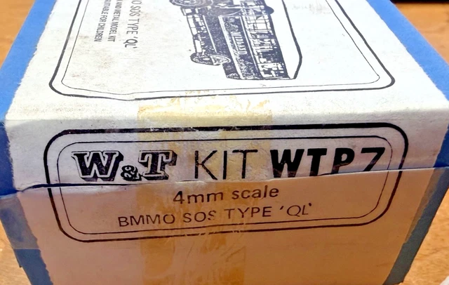 BMMO SOS TYPE 'QL' BUS COACH W&T model WHITE METAL bus 1/76 bus 4MM nos ...