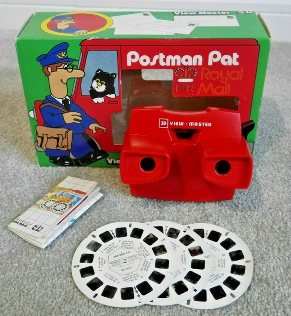 POSTMAN PAT VIEWMASTER Gift Box Set 1983 Red Model J Viewer & Reels ...