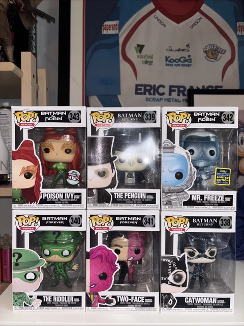 BATMAN FUNKO POPS Set Batman Returns Batman Forever Batman And Robin ...