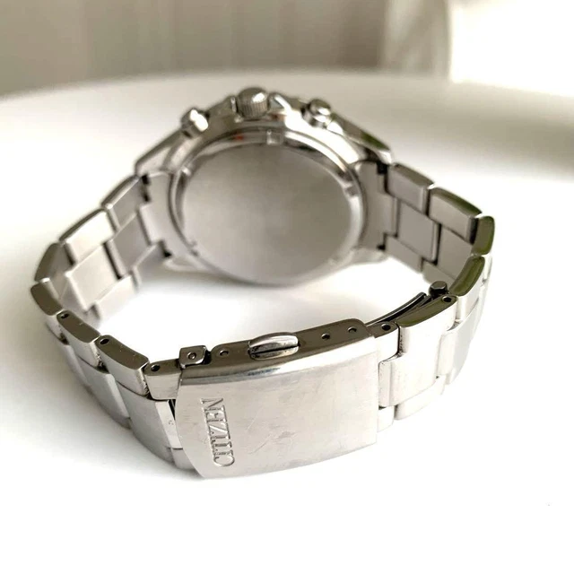 OROLOGIO CRONOGRAFO CITIZEN H500-S064597 Eco Drive Quadrante Solare Blu Funzionante Giappone EUR ...