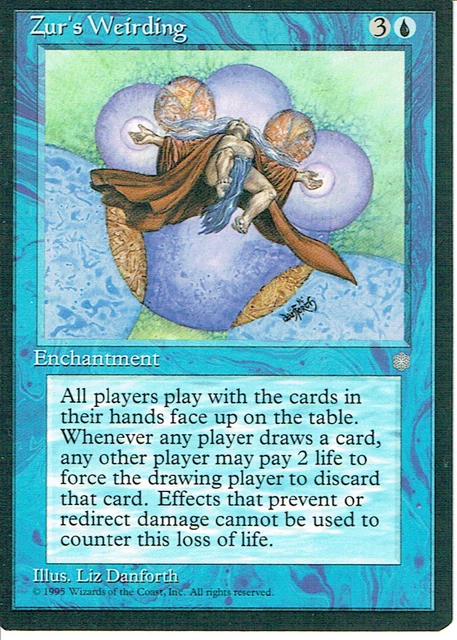 MAGIC THE GATHERING Ice Age Blue Zur's Weirding EUR 2,74 - PicClick FR