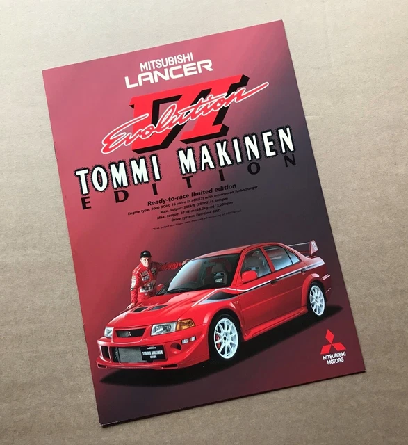 MITSUBISHI LANCER EVOLUTION VI Tommi Makinen Edition Brochure - UK ...