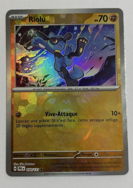 CARTE POKÉMON RIOLU Reverse Masterball 050/131 EV8 ...