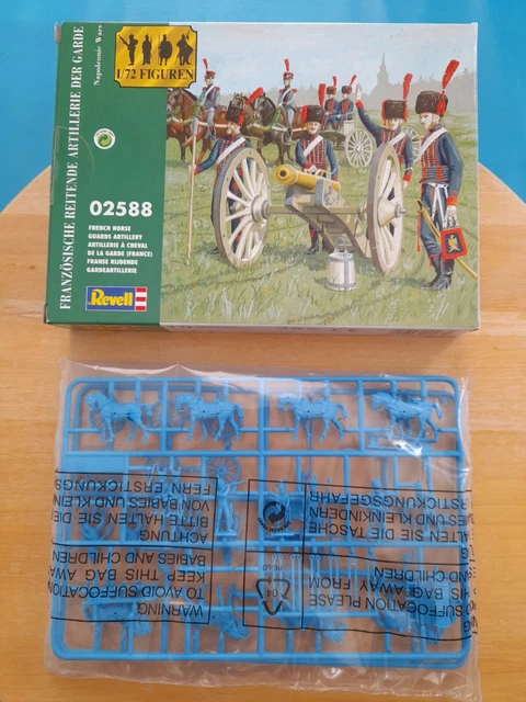REVELL 1/72 FRENCH HORSE GUARDS ARTILLERY Napoleonic figures set 02588 ...